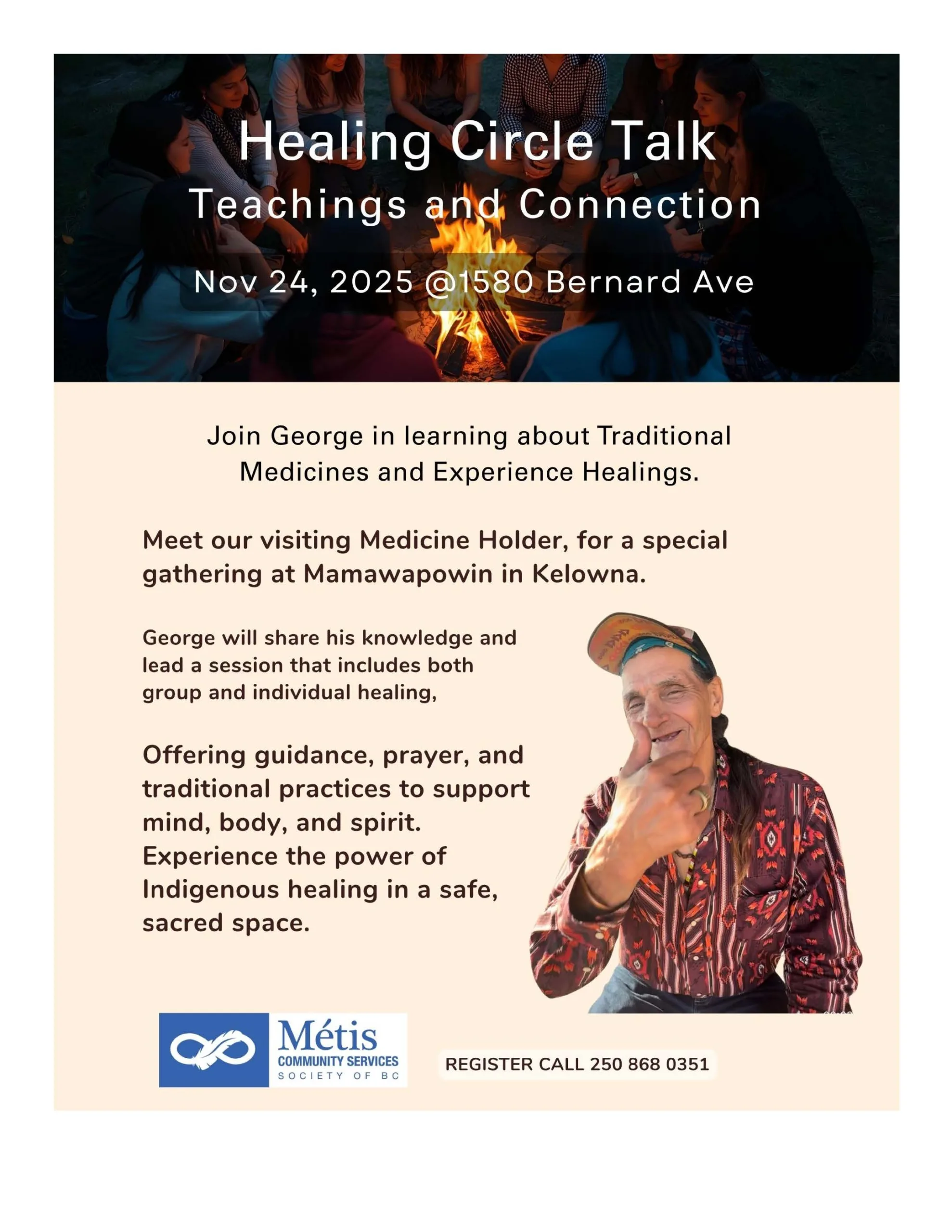 George Aslin - Healing Circle - Métis Community Services Society of BC